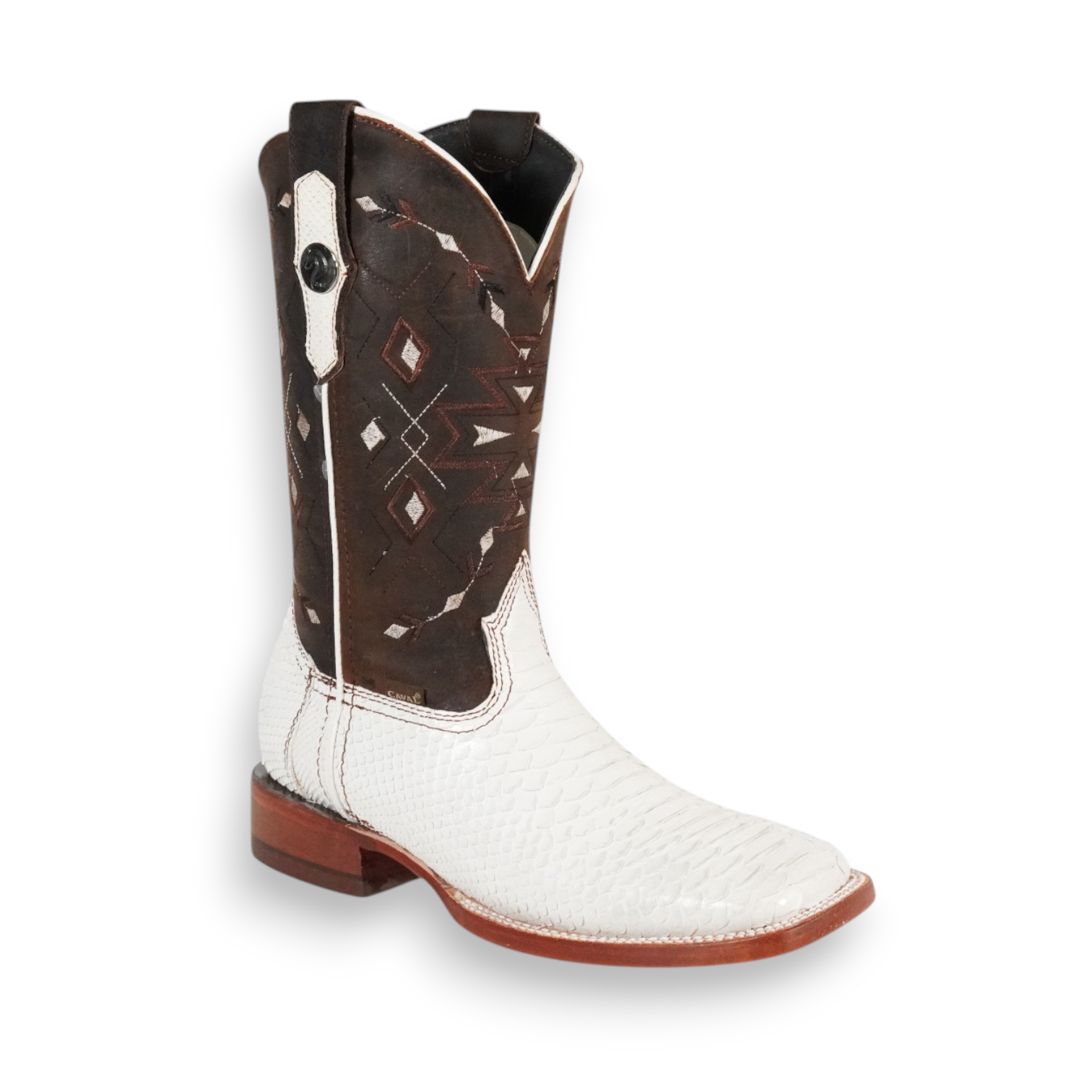 1000 Python Blanco Exotico Cuero – Caval Western Boots