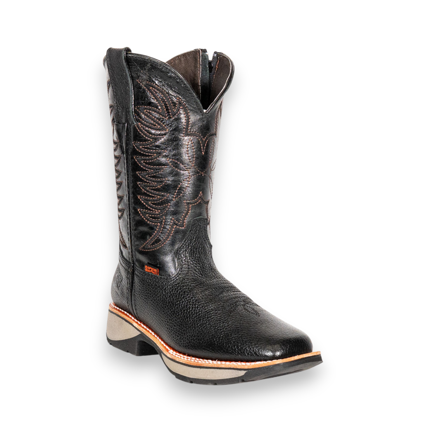 220 Caisson Negro Raptor Cierre – Caval Western Boots